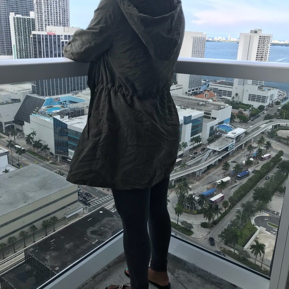 H&M | Jackets & Coats | Hunter Green Duster Jacket | Poshmark